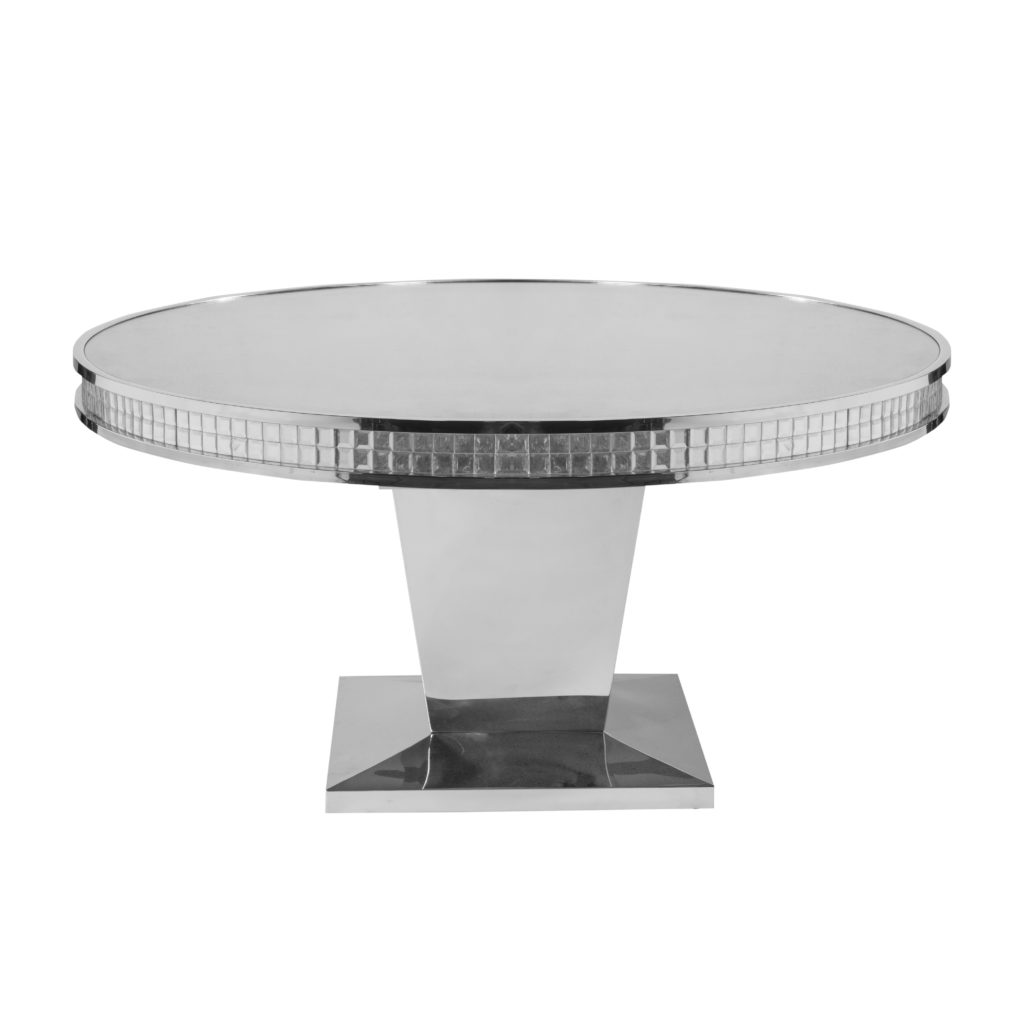 Cartier Dining Table White & White - Silvera