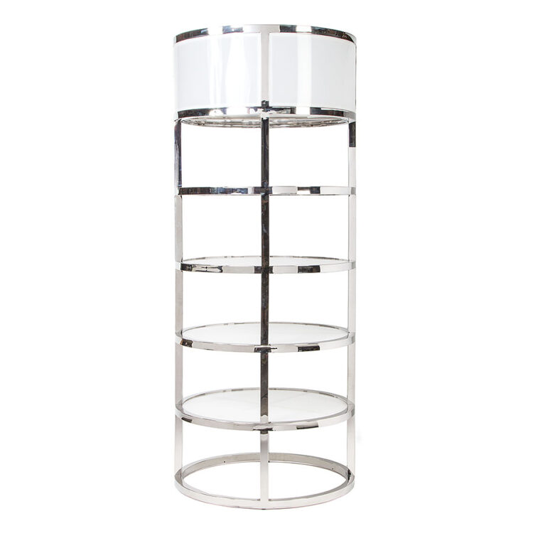 back bar displays Brooklyn | event decor rental Brooklyn