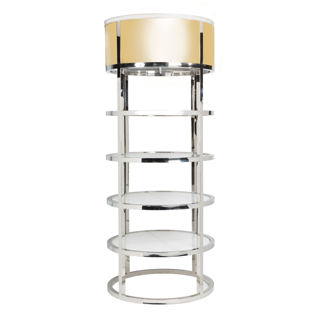 back bar displays Brooklyn | event decor rental Brooklyn